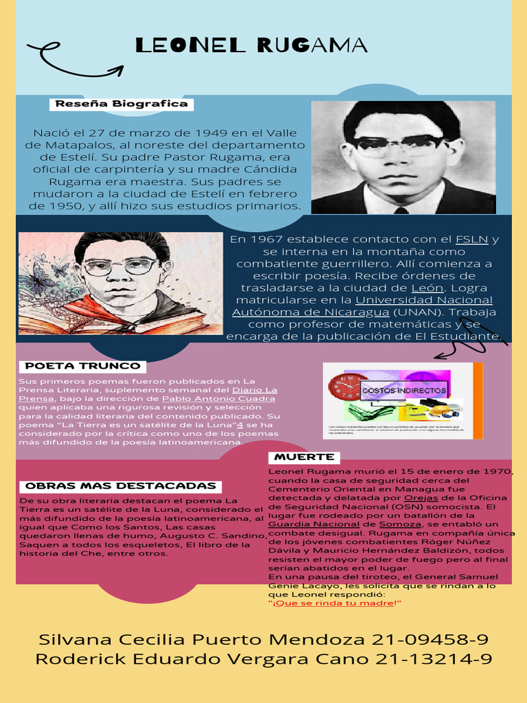 Poster Leonel Rugama - 095159 | PDF | Frente Sandinista de Liberación ...