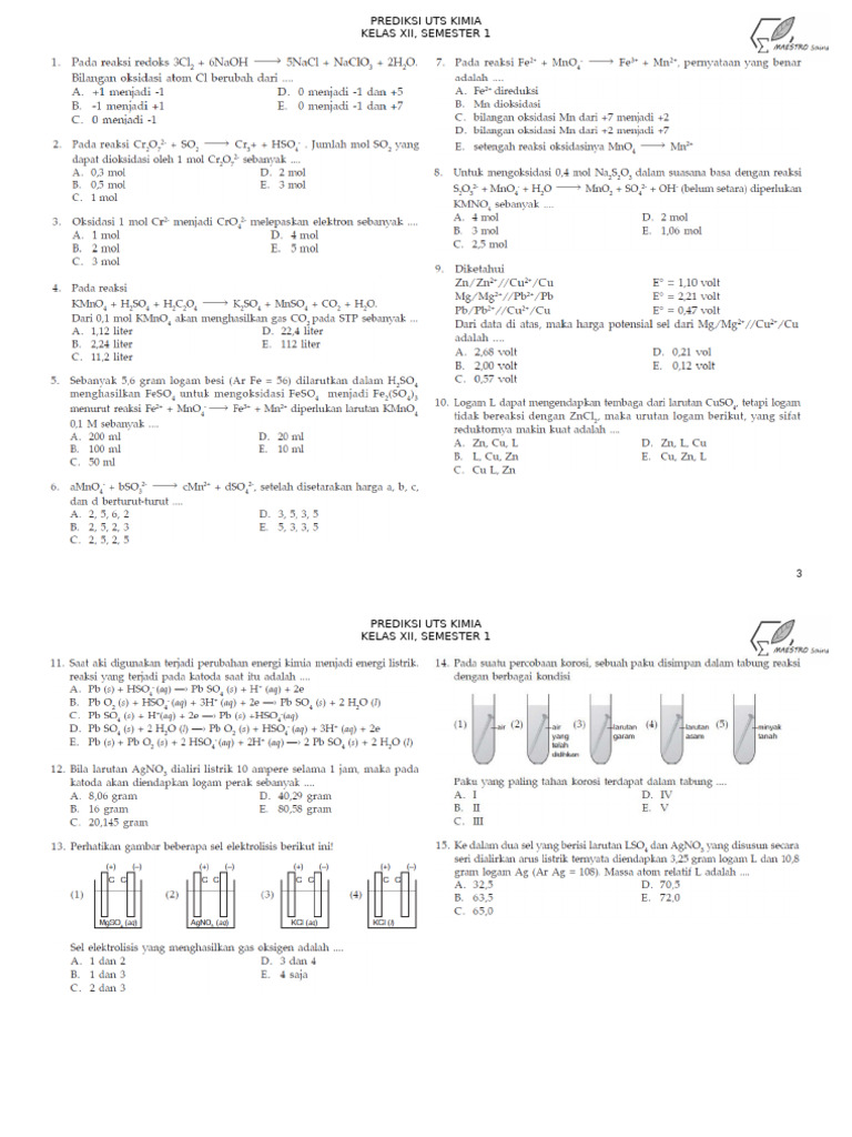 Pendalaman Redoks | PDF