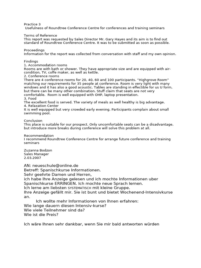 Report Practice 3 | PDF | Career & Growth