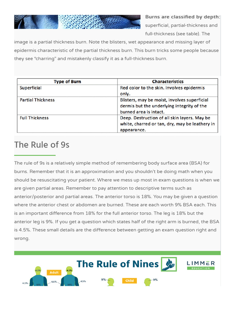 Understanding Burn Classification and Care | PDF | Burn | Emergency ...