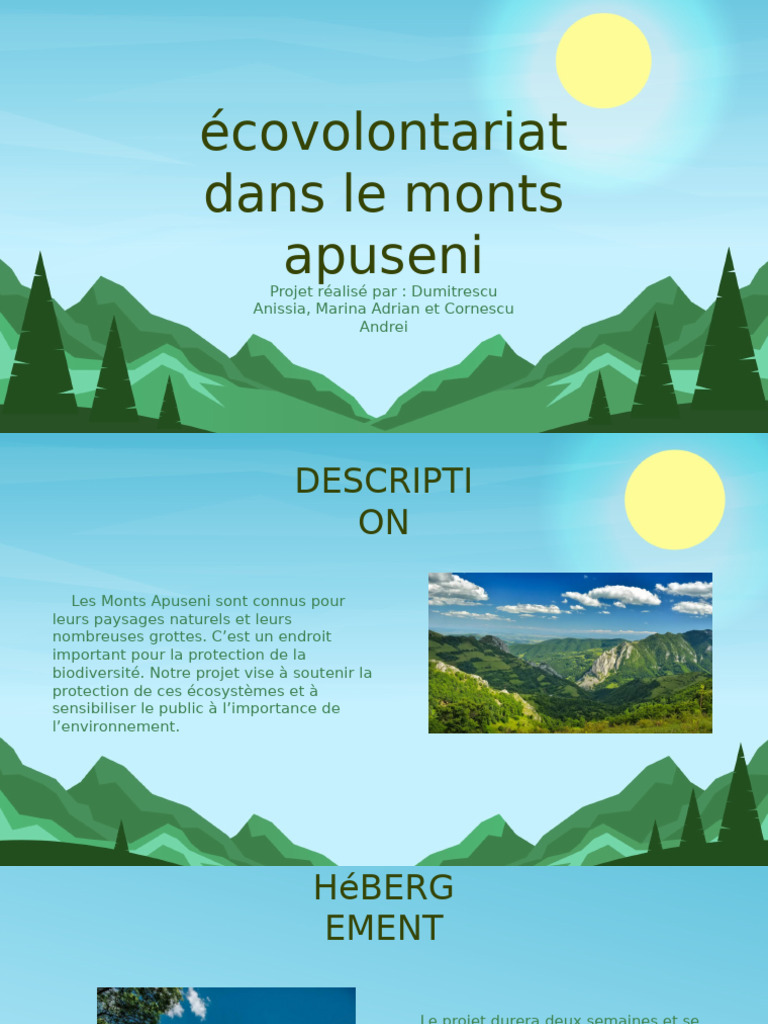 Mountain Backgrounds Green Variant by Slidesgo | PDF