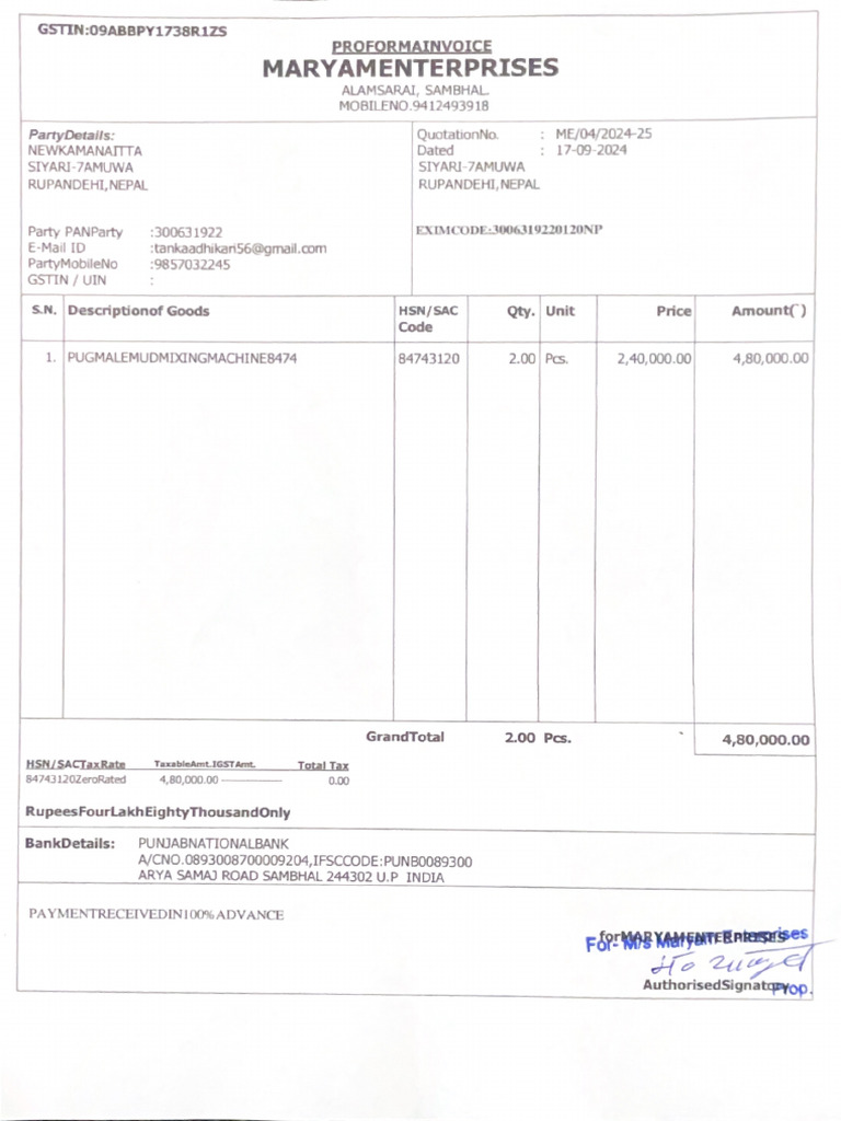 Preforma Invoice | PDF