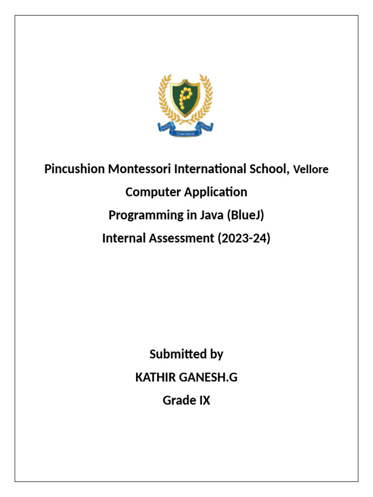 Java Programming Basics For Ix Grade | Pdf | Java (programming Language 