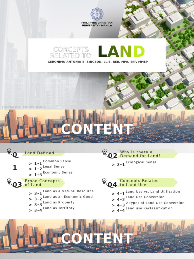 Understanding Land Use Concepts | PDF | Policy | Incentive