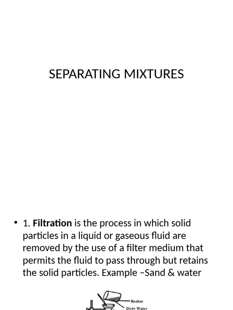 Separating Mixtures Shs Stem G 11 Pdf Mixture Liquids