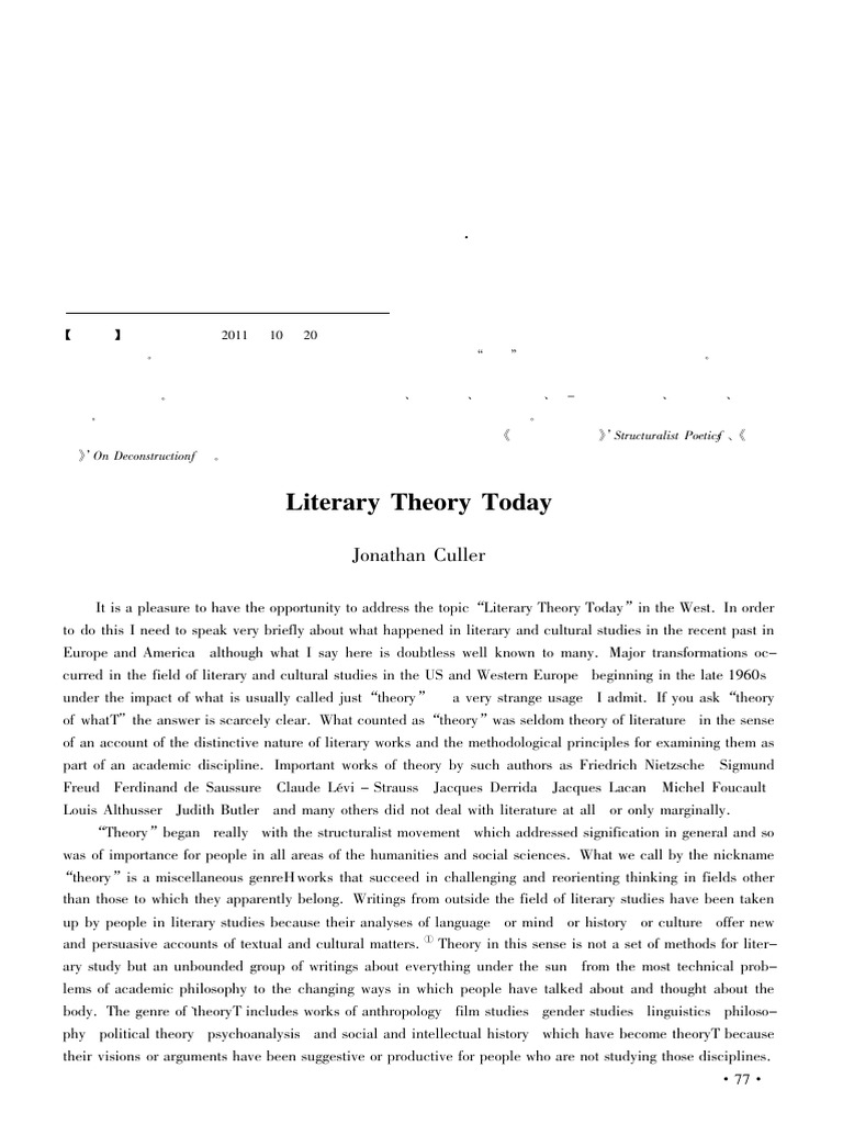 Literary Theory Today Pdf Ecocriticism Jacques Derrida
