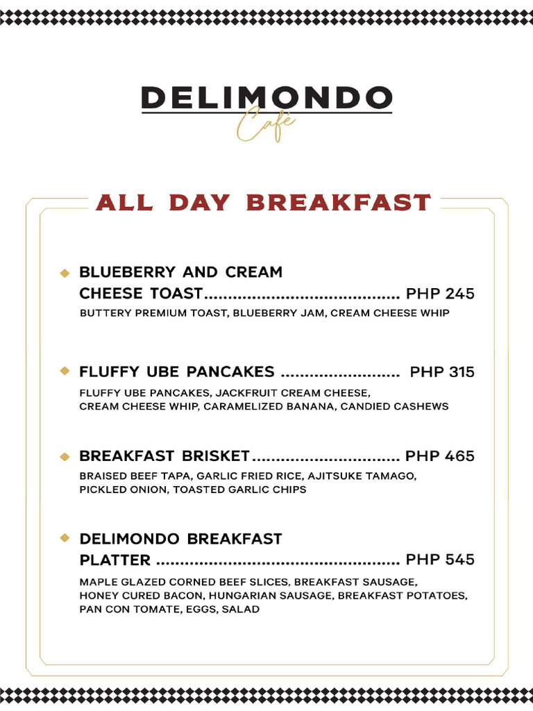 Delimondo Cafe Online Menu | PDF