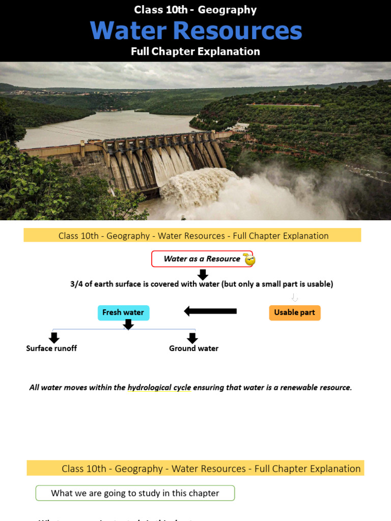 Water Resources PDF | PDF | Water Scarcity | Dam