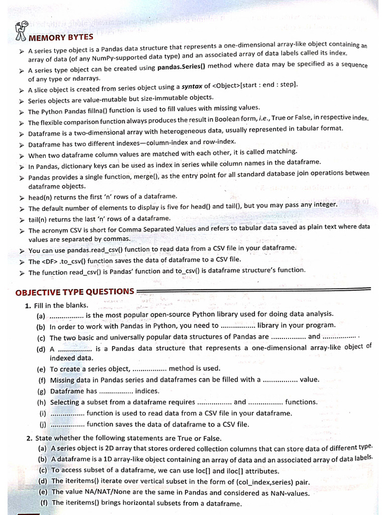 Ch 1 Python Pandas (4) | PDF