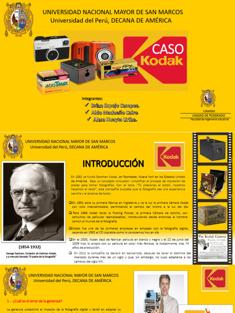 Caso Kodak - Final 2024 | PDF | Fotografía digital | Cámara digital