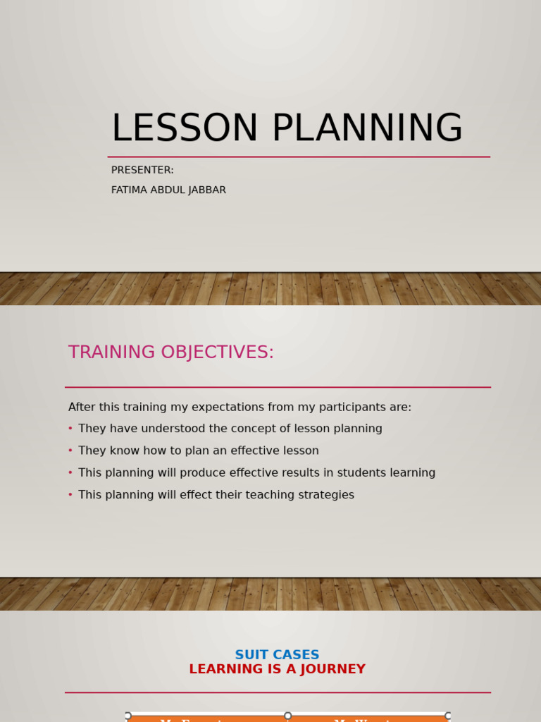 Effective Lesson Planning Guide | PDF