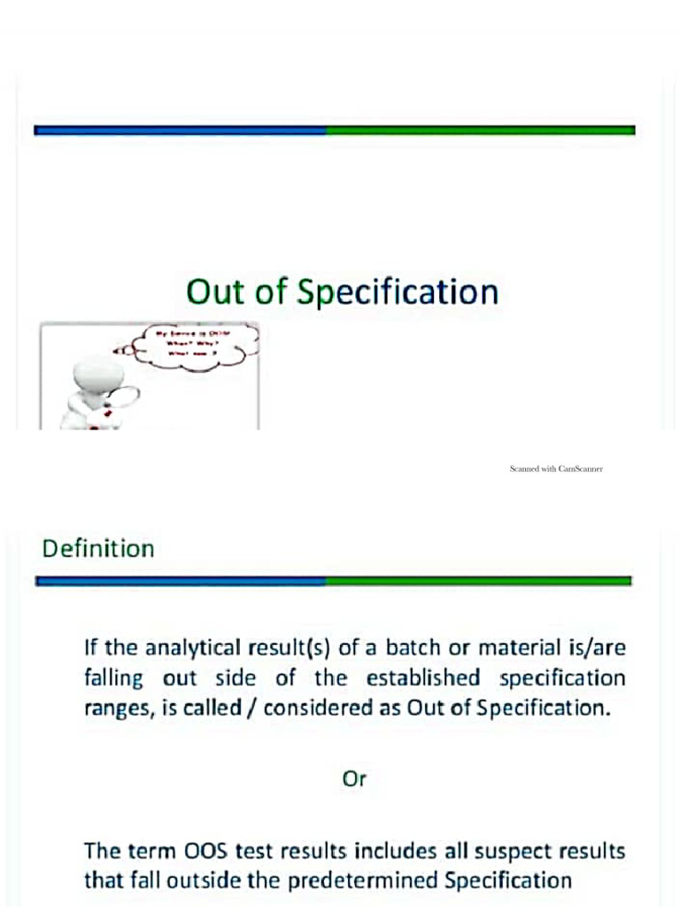 OOS As Per MHRA | PDF