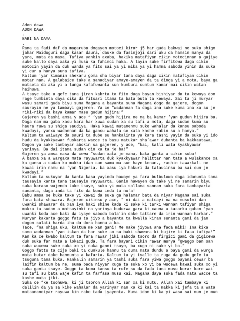 Adon Dawa Cmplt-1 | PDF