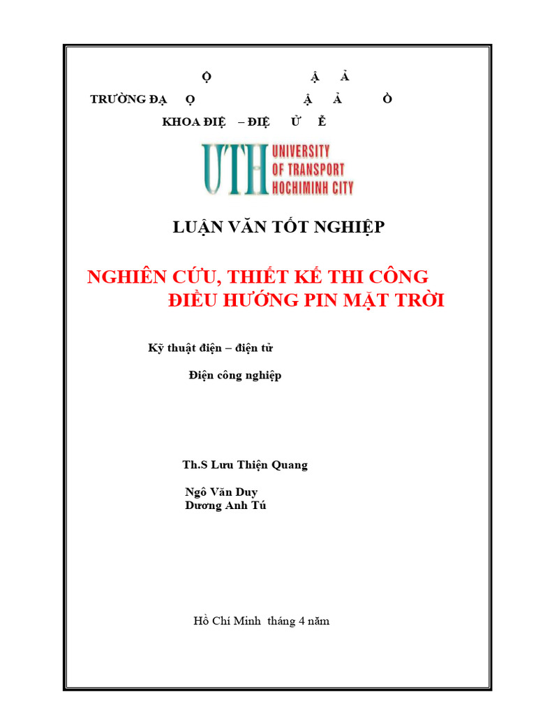 KLTN Hoan chinh-DC21T LT1 - Ngo Van Duy Duong Tu | PDF