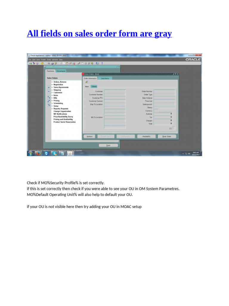Sales Order Form Fields Gray Fix | PDF | Computers | Technology ...