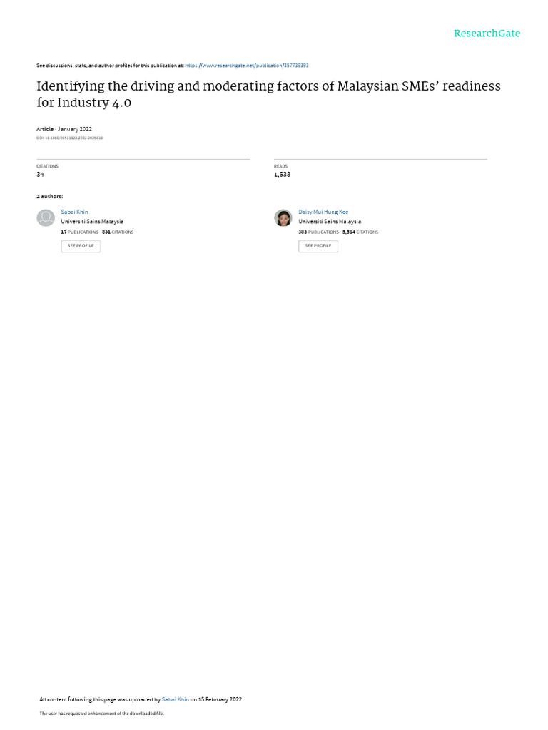 3.identifying The Driving and Moderating Factors of Malaysian SMEs ...