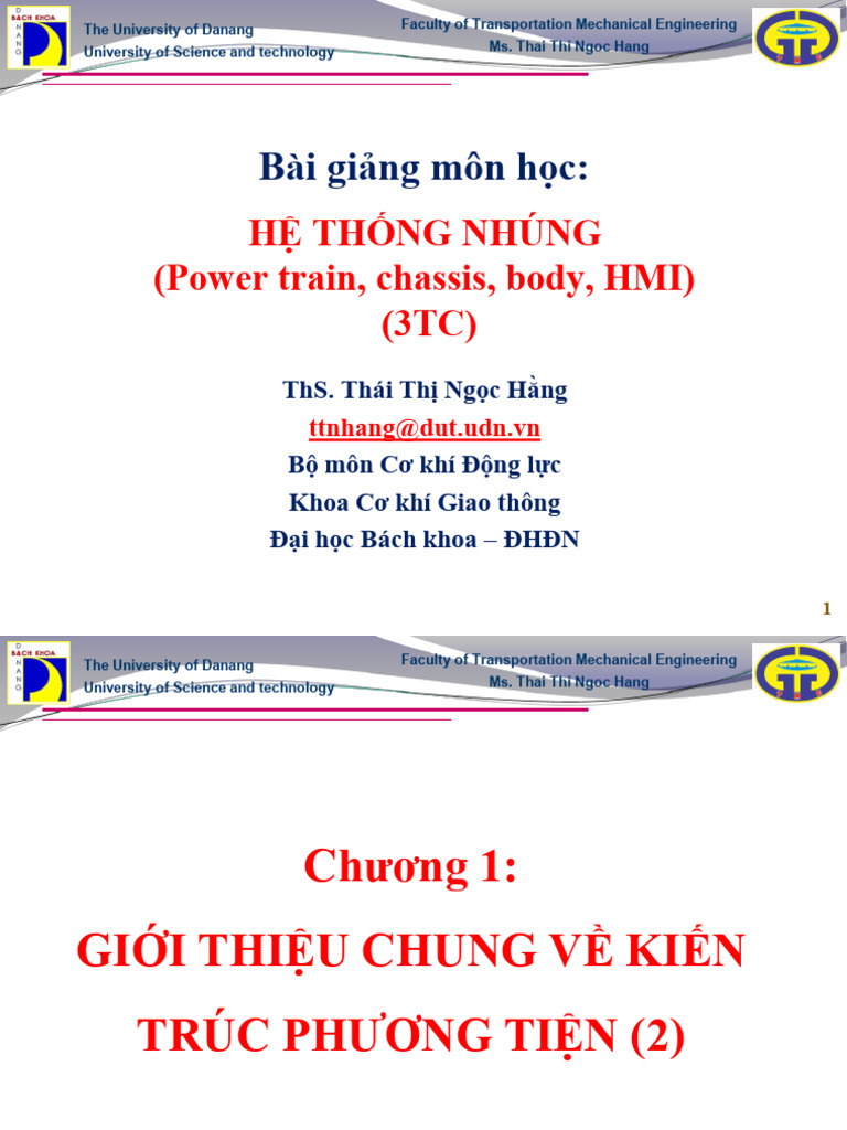 Chapter 1.2 - Gioi Thieu Chung Ve Kien Truc Phuong Tien (Part 2) | PDF