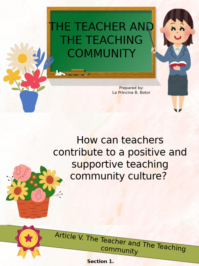 Building a Supportive Teaching Community | PDF | Justice | Crime & Violence