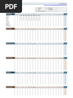 Weekly Shift Schedule Template 2025 | PDF