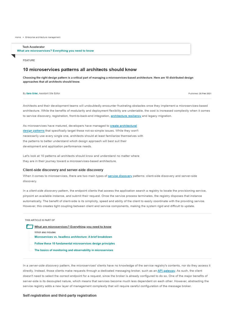 Microservices Patterns for Architects | PDF | Model–View–Controller | Systems Engineering
