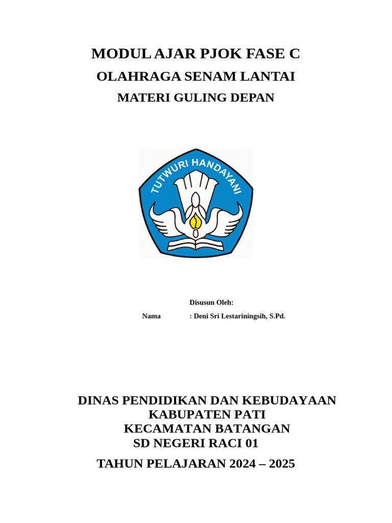 Modul Ajar Senam Lantai - PKG - Deni Sri Lestariningsih | PDF