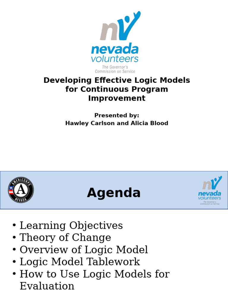Logic Model | PDF