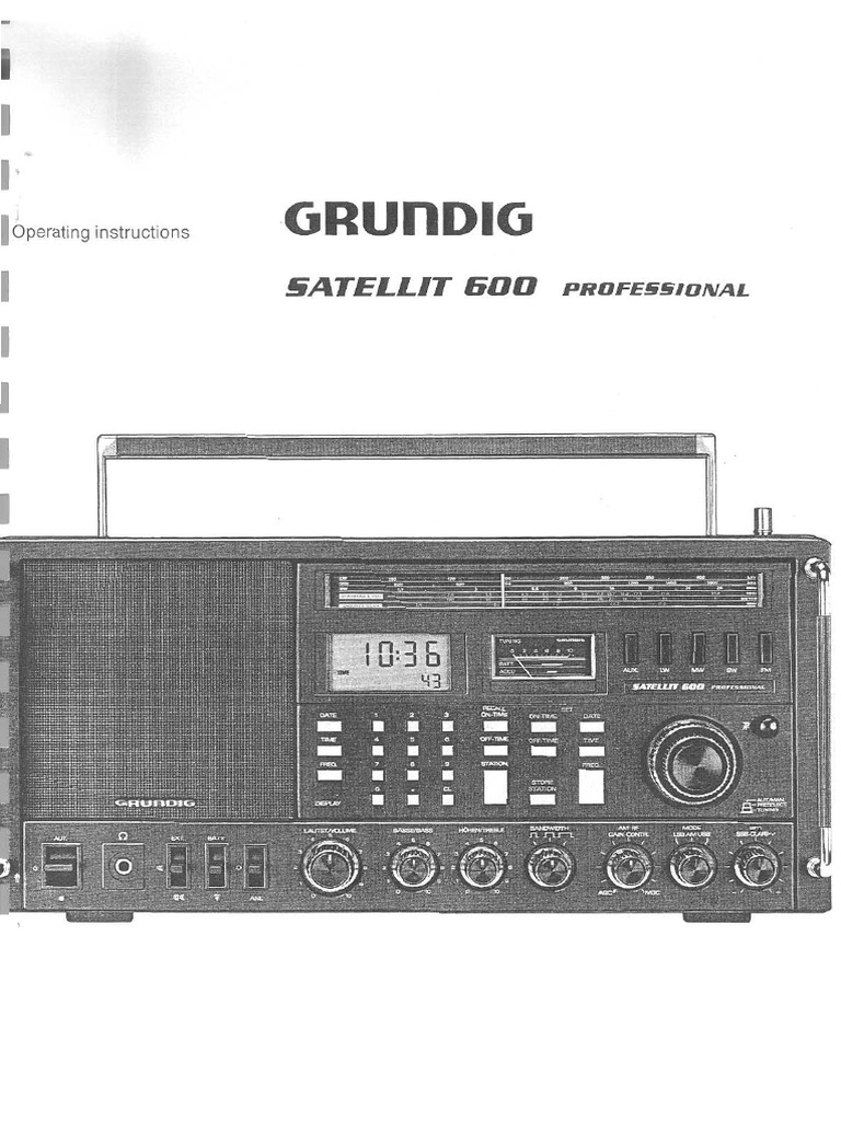 Sat600 OwnManual | PDF