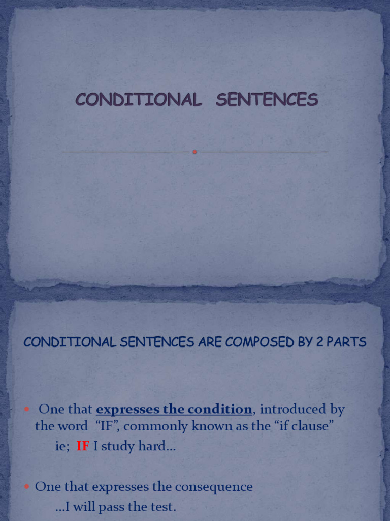 Conditional Sentences | PDF