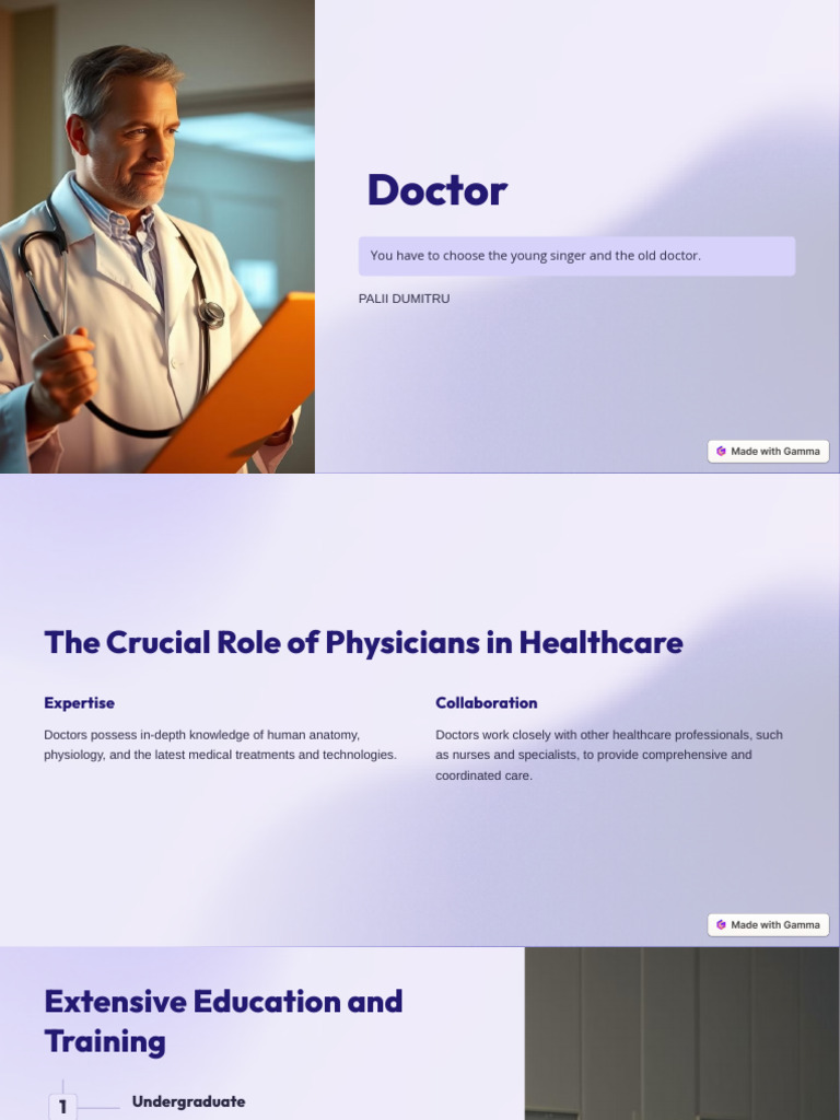 The Essential Role of Doctors in Healthcare | PDF | Self-Improvement ...