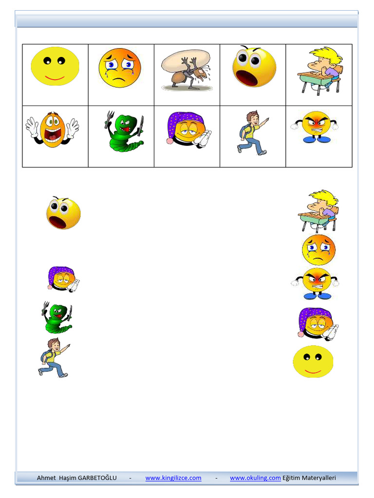 Kids' Feelings Identification Worksheet | PDF