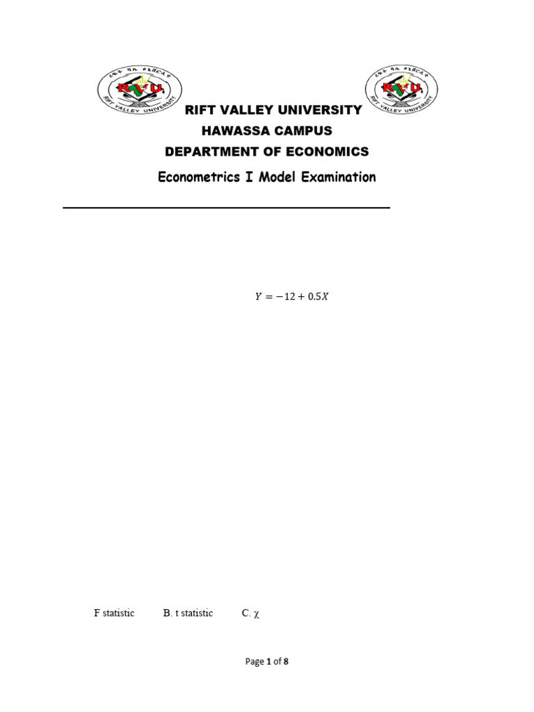 Econometric Mod L Pdf Errors And Residuals Regression Analysis
