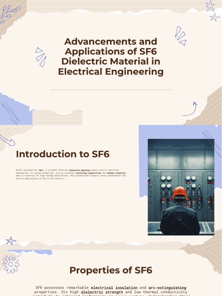 Slidesgo Advancements and Applications of Sf6 Dielectric Material in ...