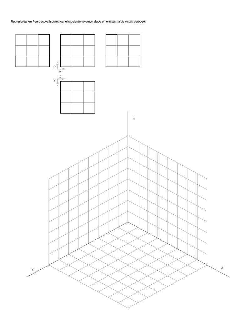 Ejercicios Isométrica Soluciones | PDF | Geometría | Gráficos