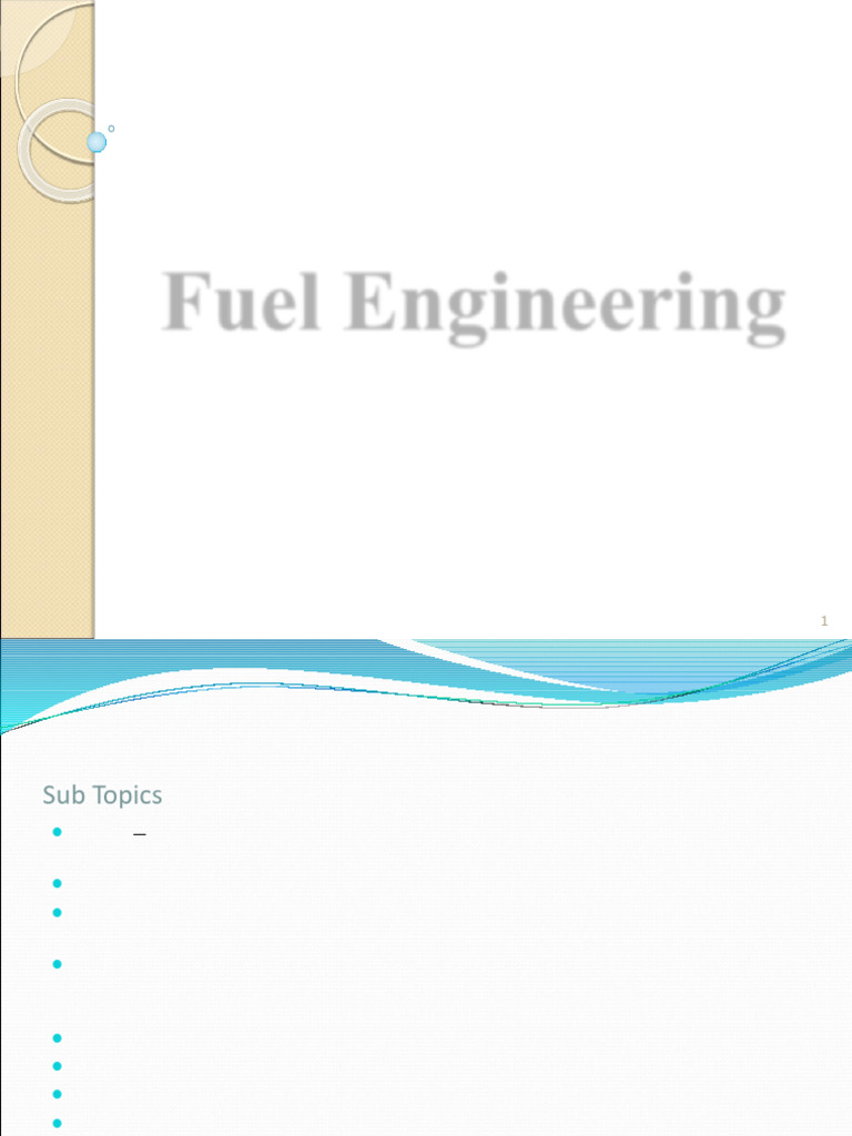 Fuel Engineering Slides | PDF | Coal | Petroleum
