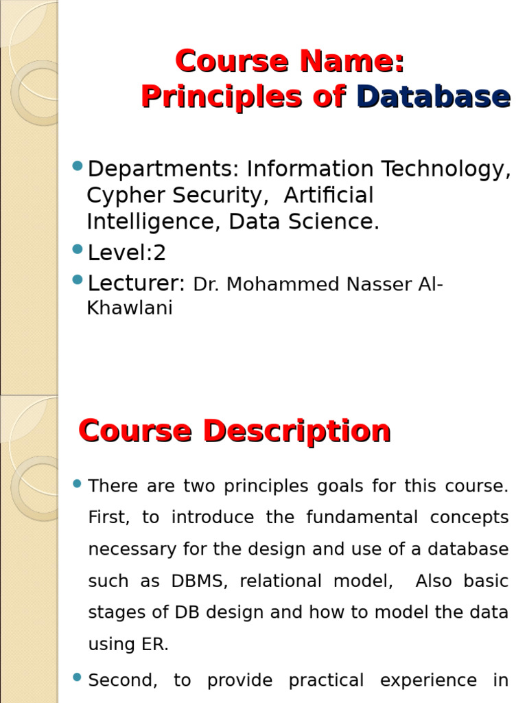 Lecture 1 Introduction | PDF | Databases | Relational Database