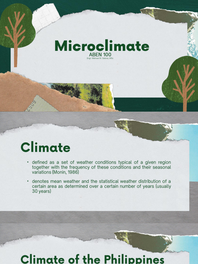 ABEN 100 - 2.0 Microclimate | PDF