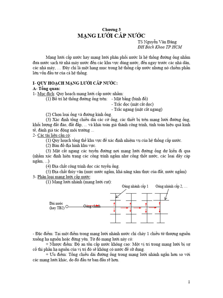 CTN Chuong 2 - Cap Nuoc Khu Vuc | PDF
