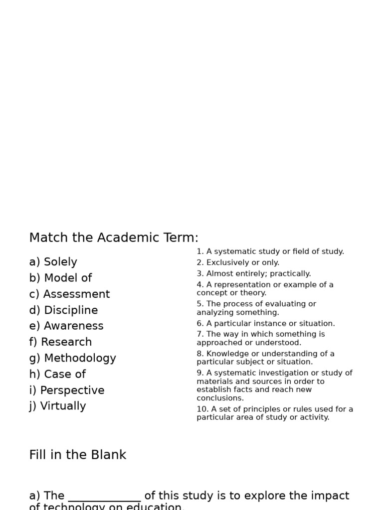 Academicvocabulary 1 and 2 | PDF | Career & Growth | Science & Mathematics