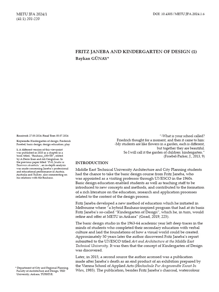 Baykan GÜNAY | PDF | Mind | Design