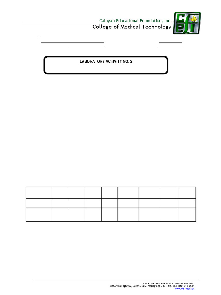 CC101-LABORATORY ACTIVITY NO. 2 | PDF | Volume | Metrology