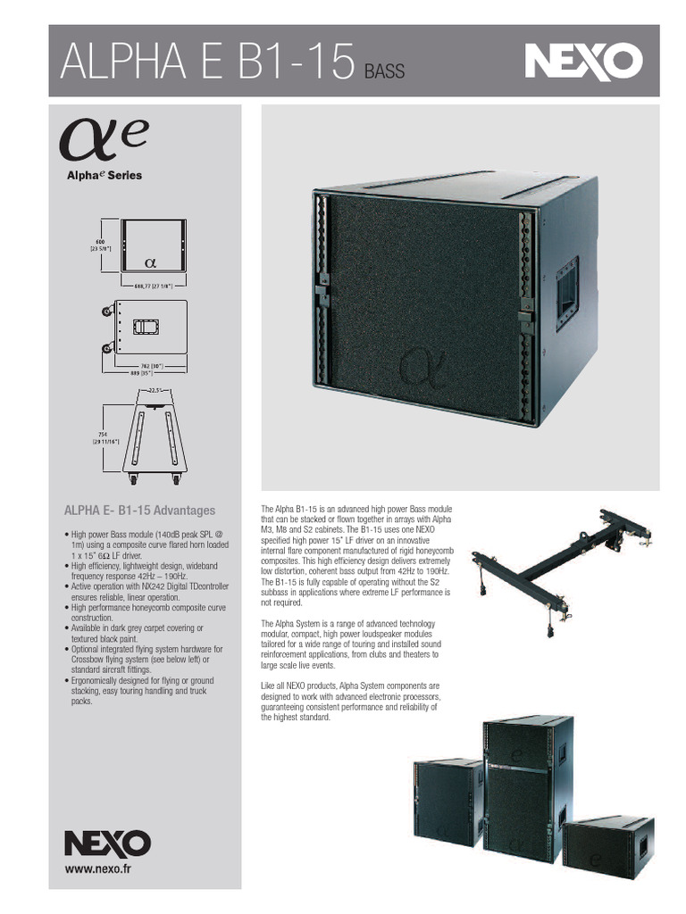 Alpha Data Sheets | PDF | Loudspeaker | Amplifier