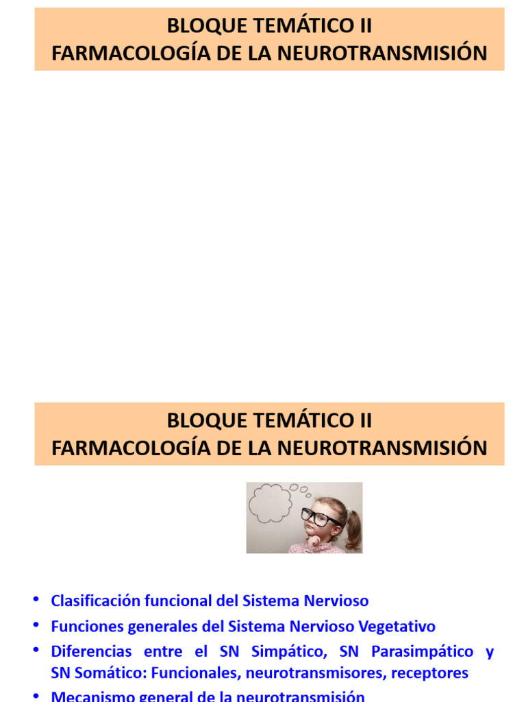 TEMA 7_SNS | PDF | Acetilcolina | Sistema nervioso