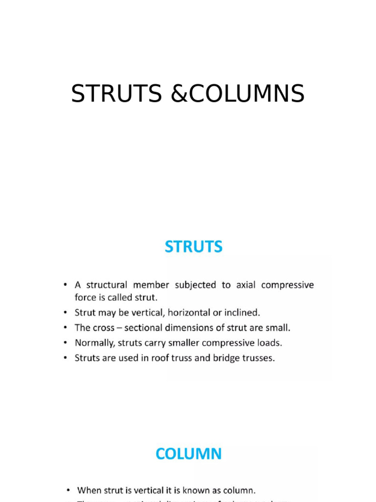 Struts &columns | PDF