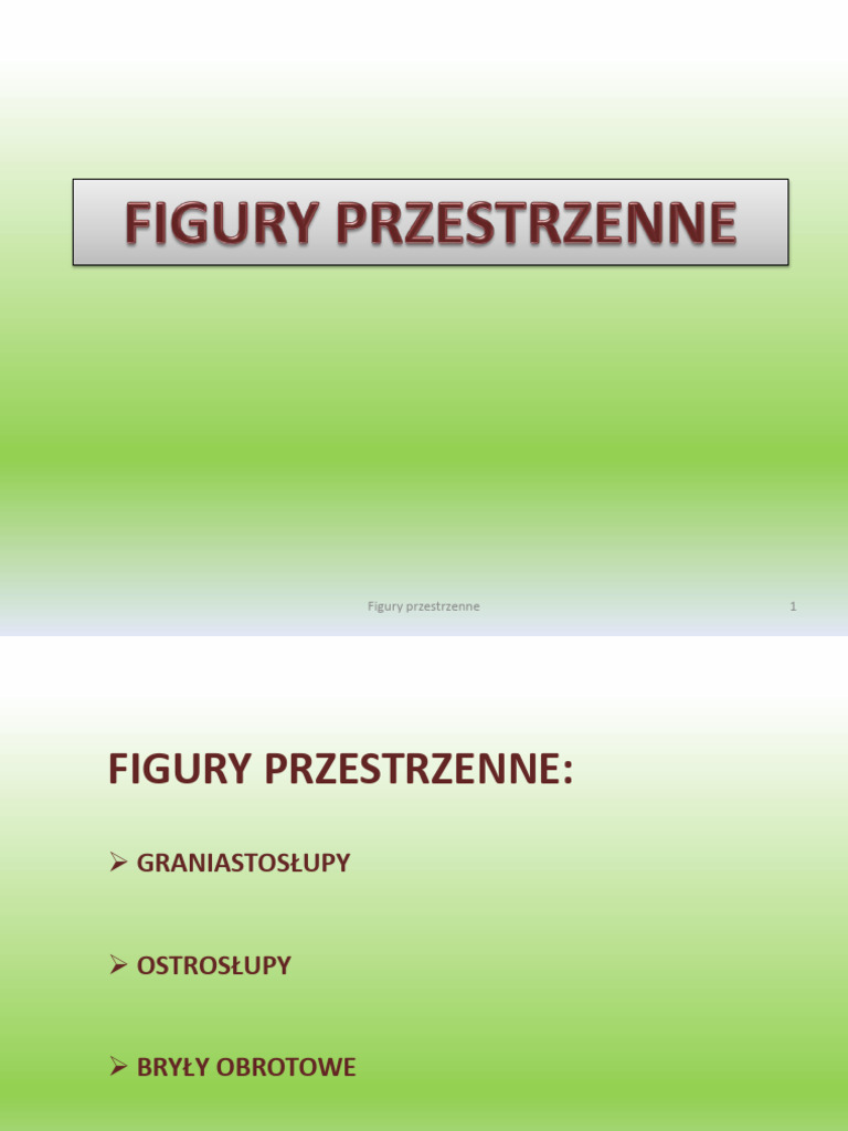 Figury Przestrzenne | PDF