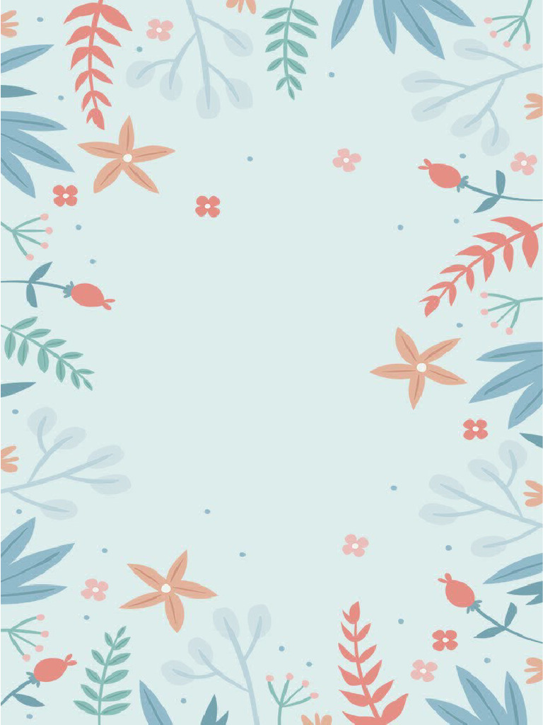 Nature Hand-Drawing Fresh Blue Letter-WPS Office | PDF