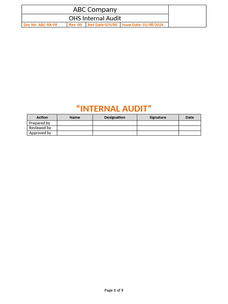 1 Internal Audit | PDF | Audit | Internal Audit