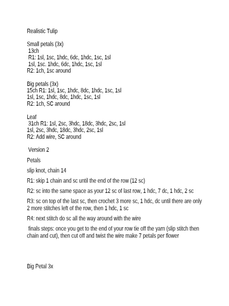 Realistic Tulip | PDF | Teaching Methods & Materials | Science ...