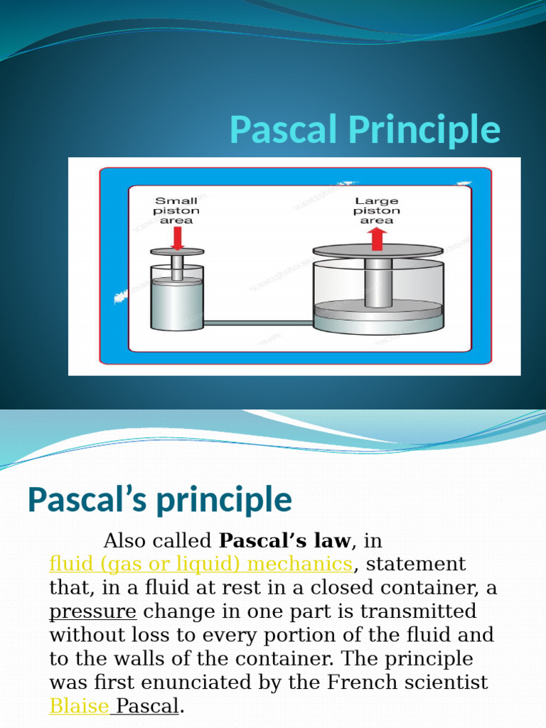 Lesson no. 3 Pascal Principle | PDF