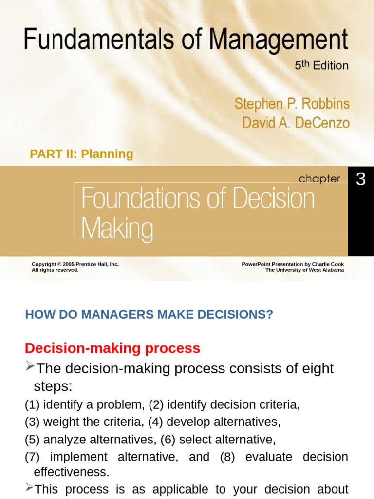 Managment Lec.5 MBA | PDF | Decision Making | Rationality