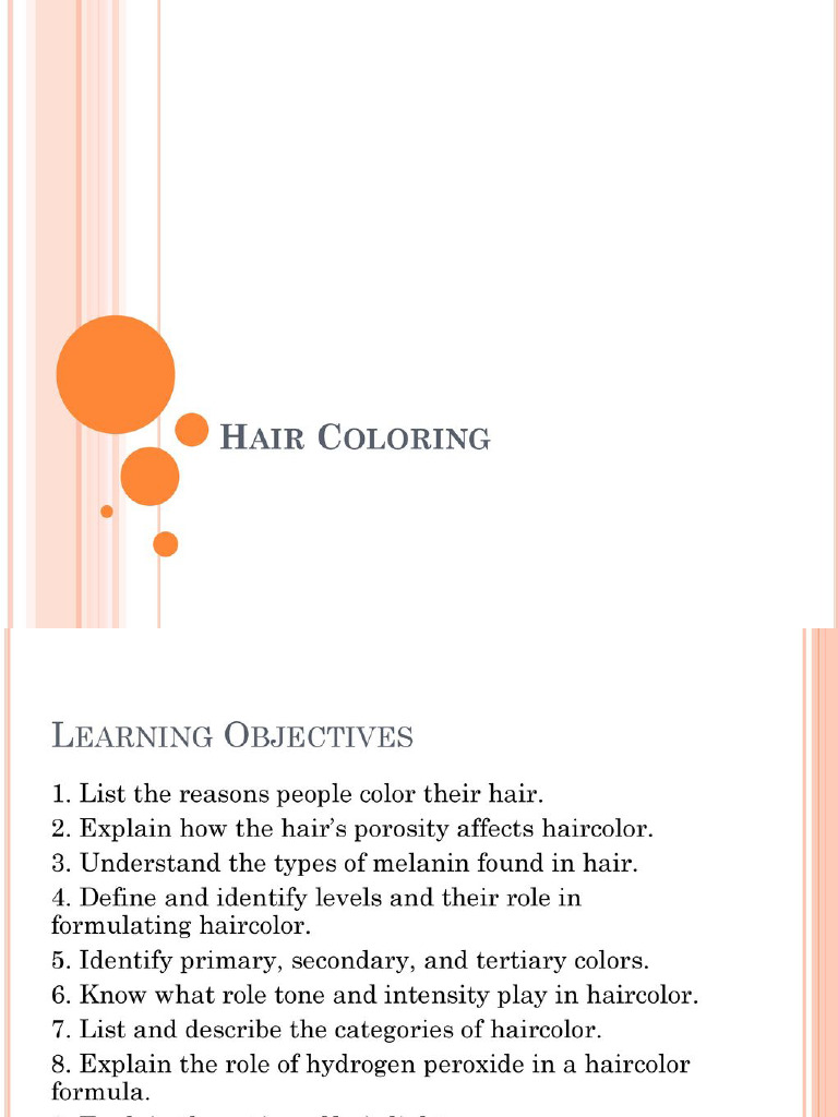 Hair Coloring PDF | PDF